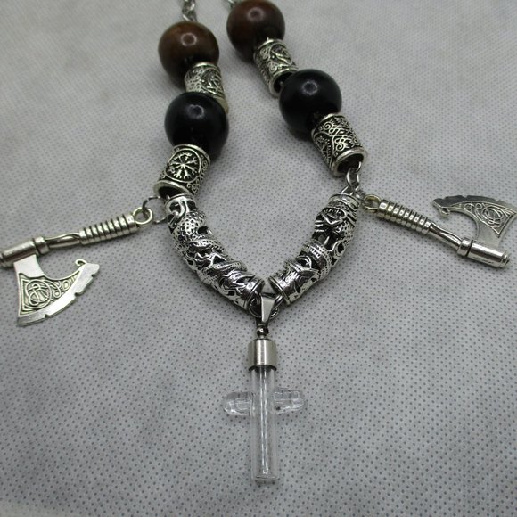 H2H JEWELRY | Accessories | Viking Cremation Cross Pendant With Double ...